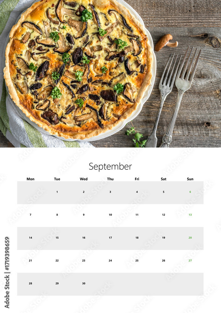 A3 Wall Calendar For 2026 With Easy-To-Print September And Calendar ...