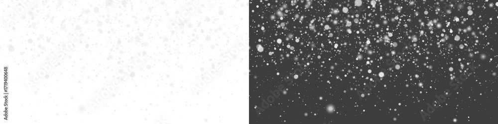 Snow snowfall snowflakes winter overlay transparent falling background ...