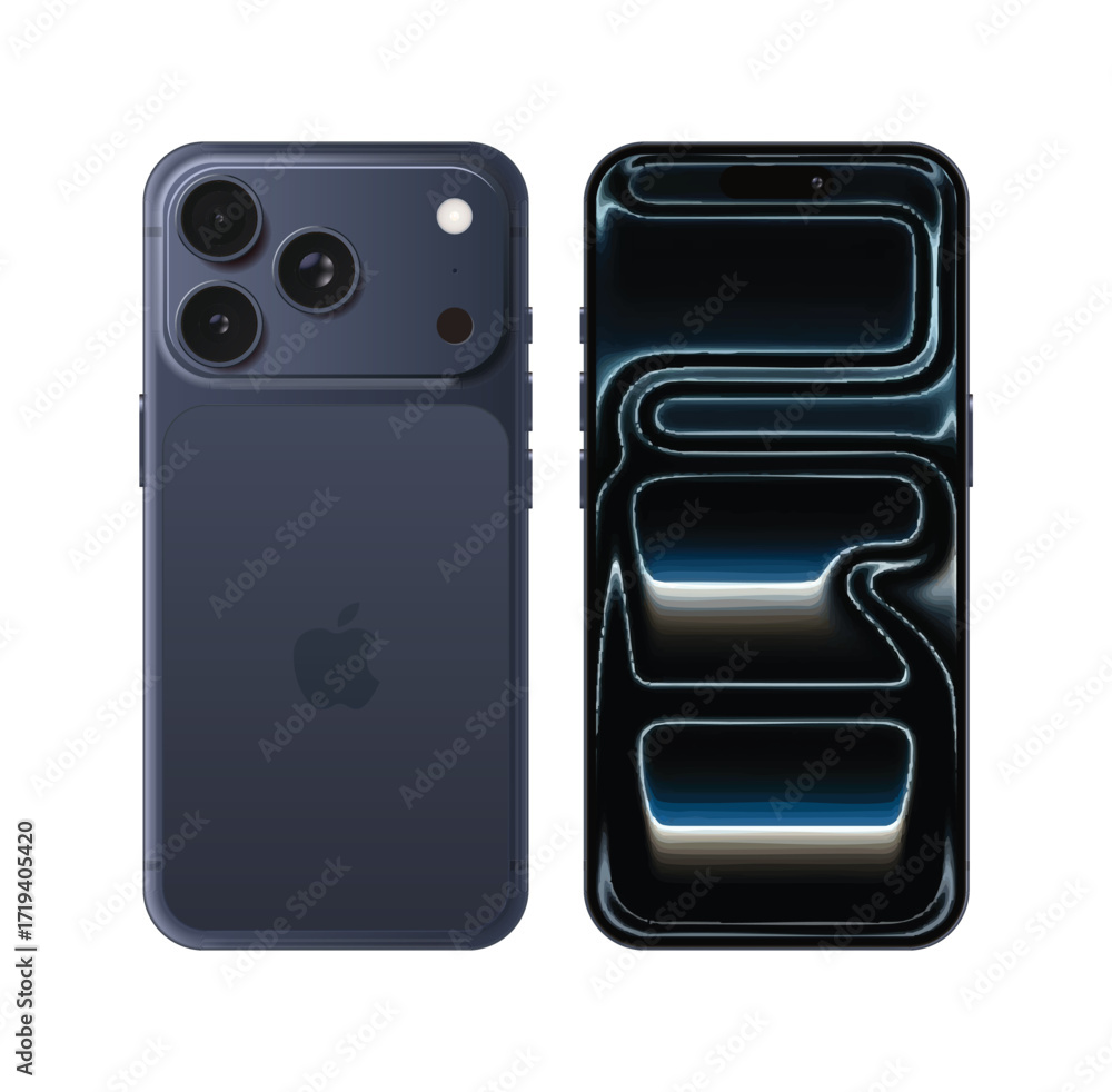 Apple released its new iPhone 17 Pro and iPhone 17 Pro Max - mock up of ...