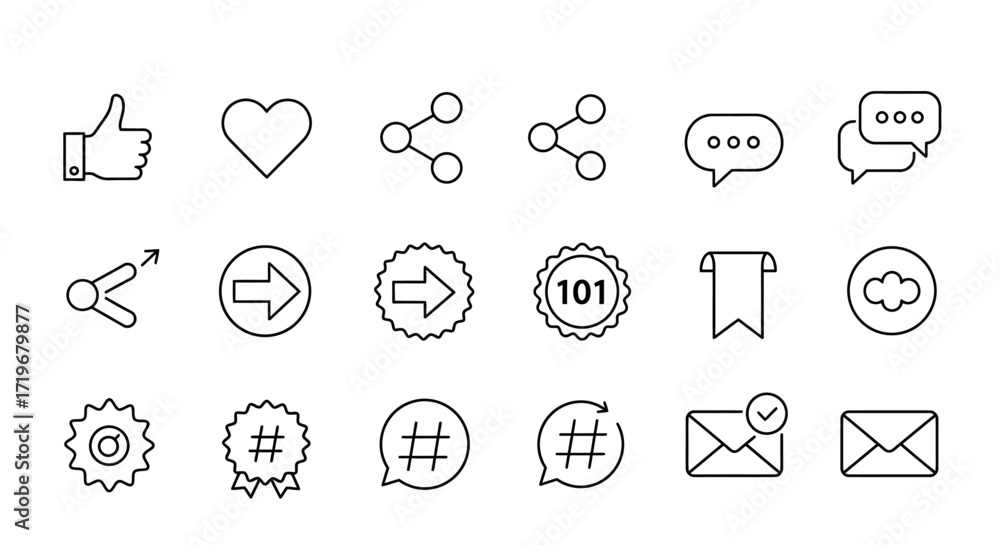 Website and Mobile App UI Functions Icons Stock Vector | Adobe Stock
