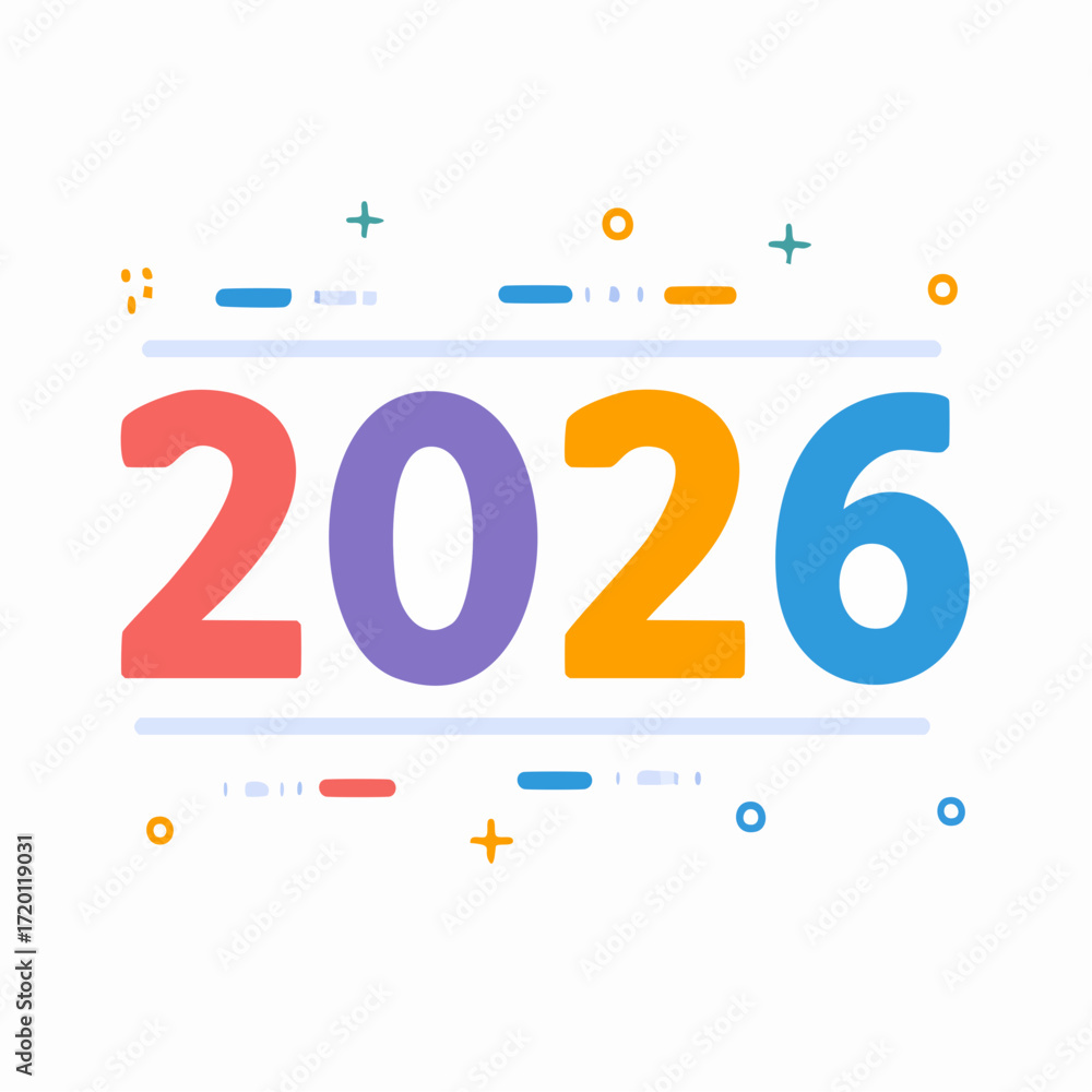 Bold and Colorful 2026 A Vibrant Year Ahead in Digital Design and ...