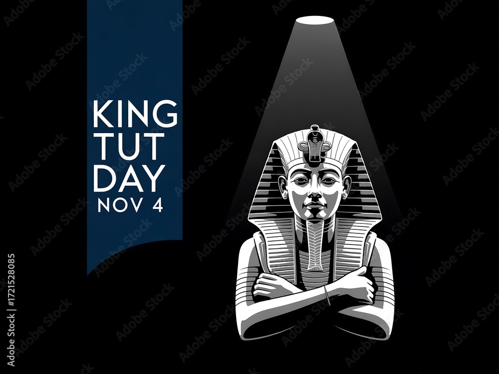 Commemorating king tut day on november 4th with an iconic depiction of ...