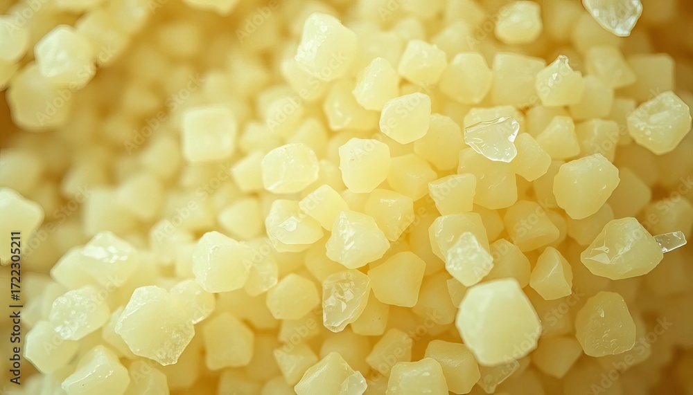 Microscopic view of starch granules, revealing their shape and size ...