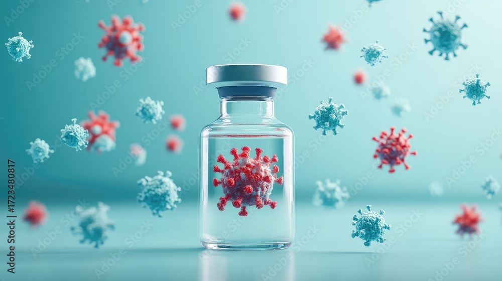 medical clean exploded view of vaccine vial infographic Stock ...