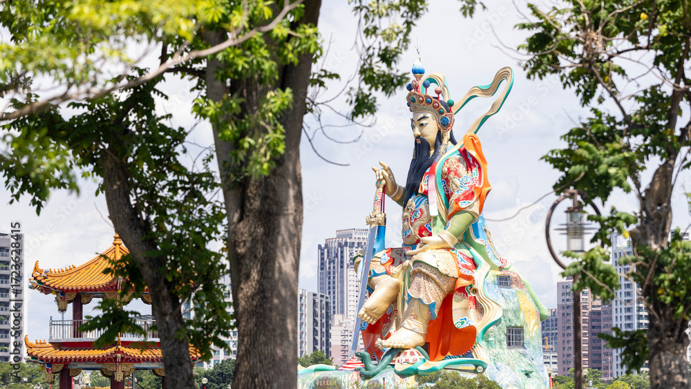 Photo Stock Kaohsiung, Taiwan September 9 2025: Pei Chi Pavilion honors ...