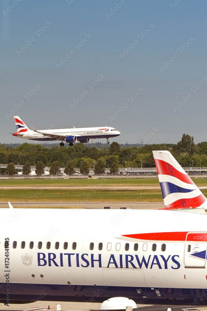 London, England, UK - 20 May 2025: Airbus A321 Neo (registration G-TNEC) operated by British ...