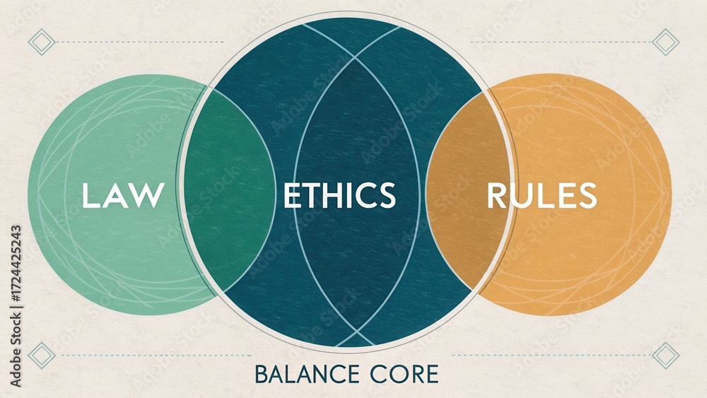 Intersection of Law, Ethics, and Rules Representing Core Values in ...