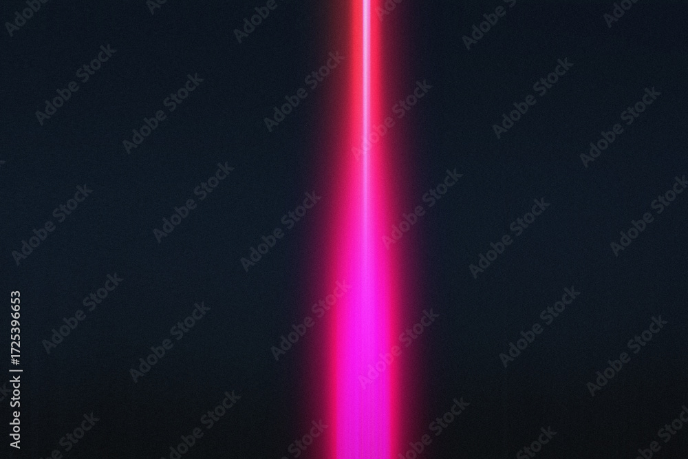 Pink Light Leak Overlay Vertical Line on a Dark Black Background. Flare ...