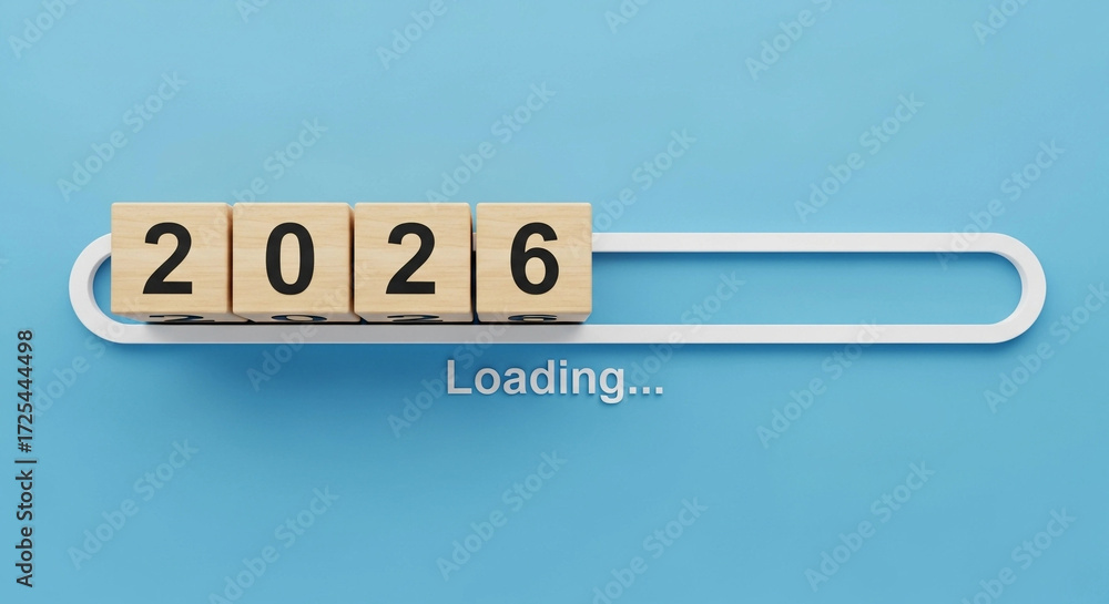 2026 Loading Bar, Future Progress Concept Stock Photo | Adobe Stock