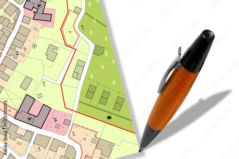FICTIONAL CADASTRAL AND URBAN ZONING MAP - Fictional land registry and ...