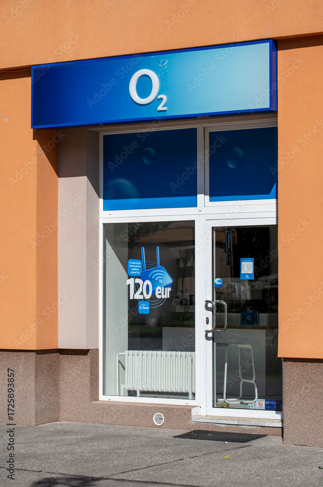 Ziar nad Hronom, Slovakia - September, 21, 2025 : O2 mobile network ...