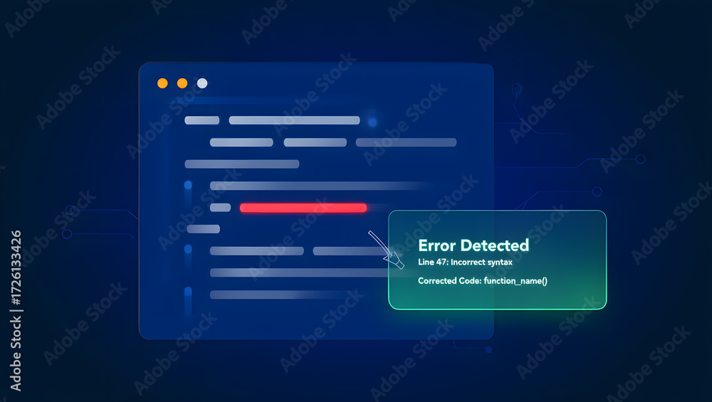 Coding Error Visualization: Illustrative rendering of coding error ...