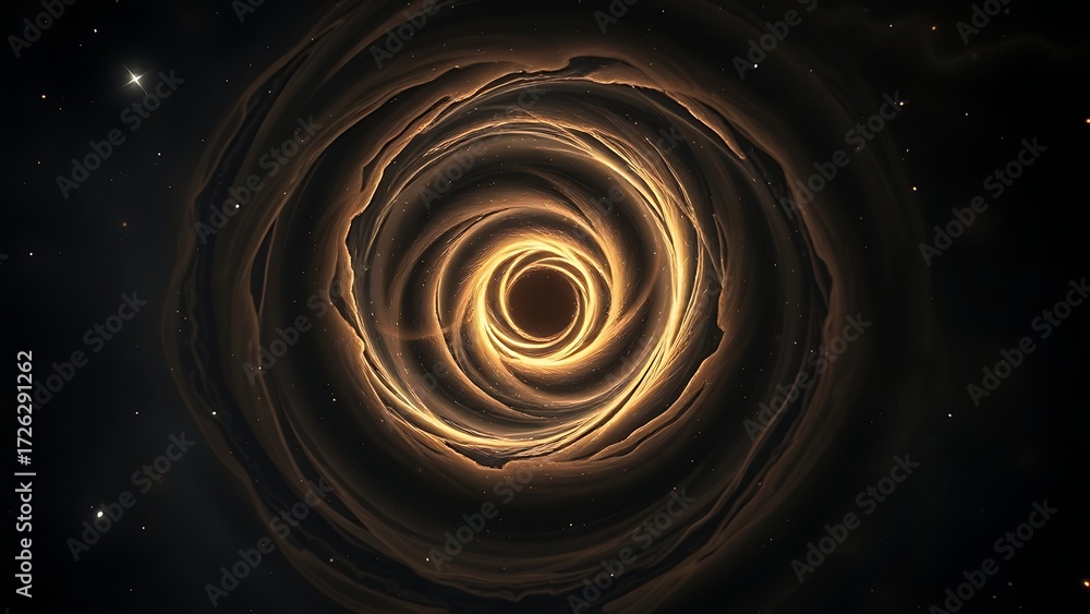 A dark matter vortex warping the fabric of spacetime, with light ...