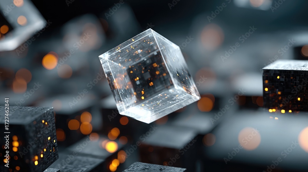 Explore groundbreaking technology with this stunning cube formation ...