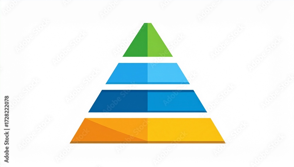 Fotografie Illustrative Presentation of a Stratified Pyramid ...