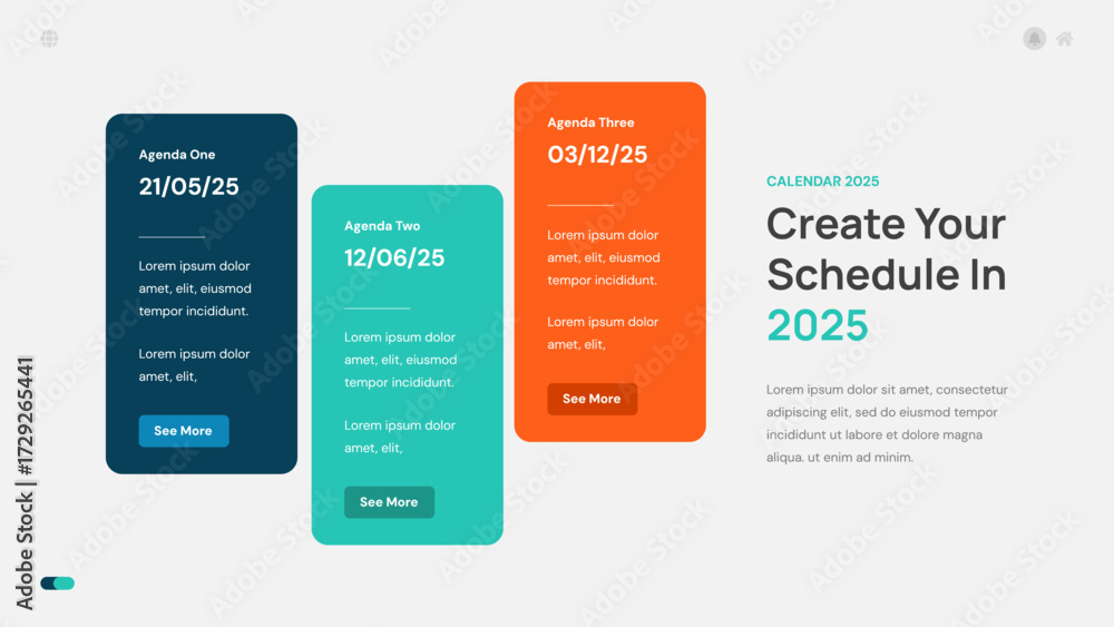 2025 Calendar Infographics Stock Vector | Adobe Stock