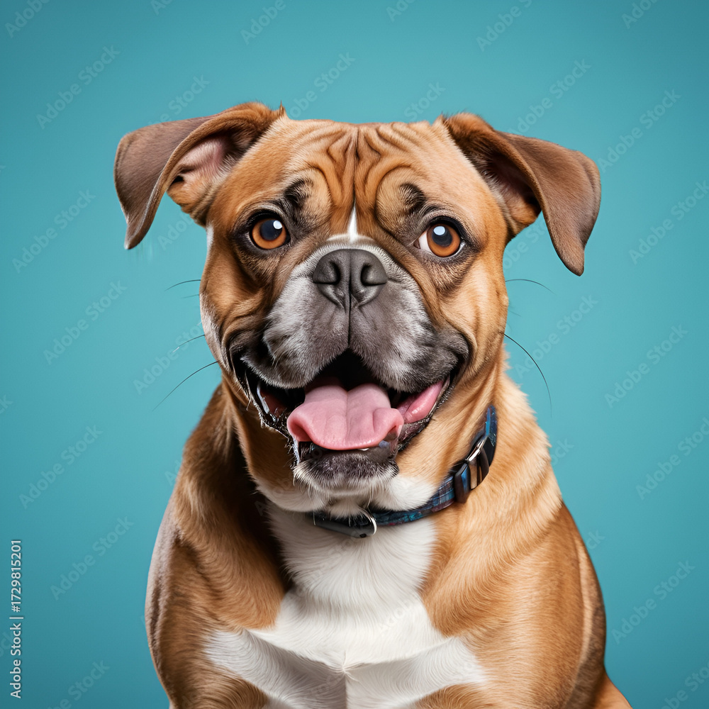 Intensely Irate and Displeased Canine with Comical Facial Expression ...