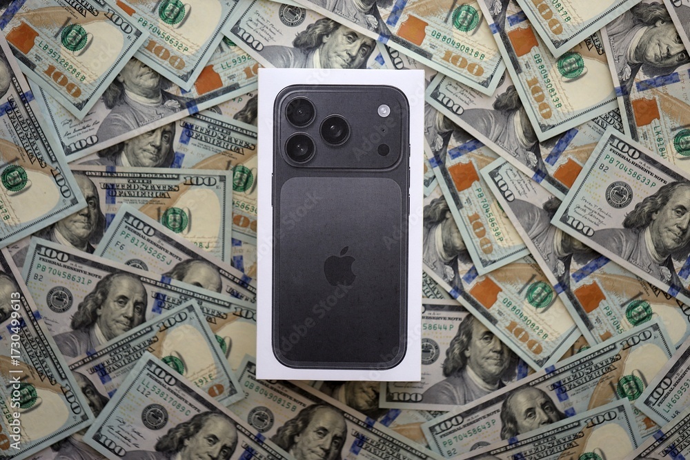 KYIV, UKRAINE - SEPTEMBER 21, 2025 Apple iPhone 17 Pro Max Black box on ...