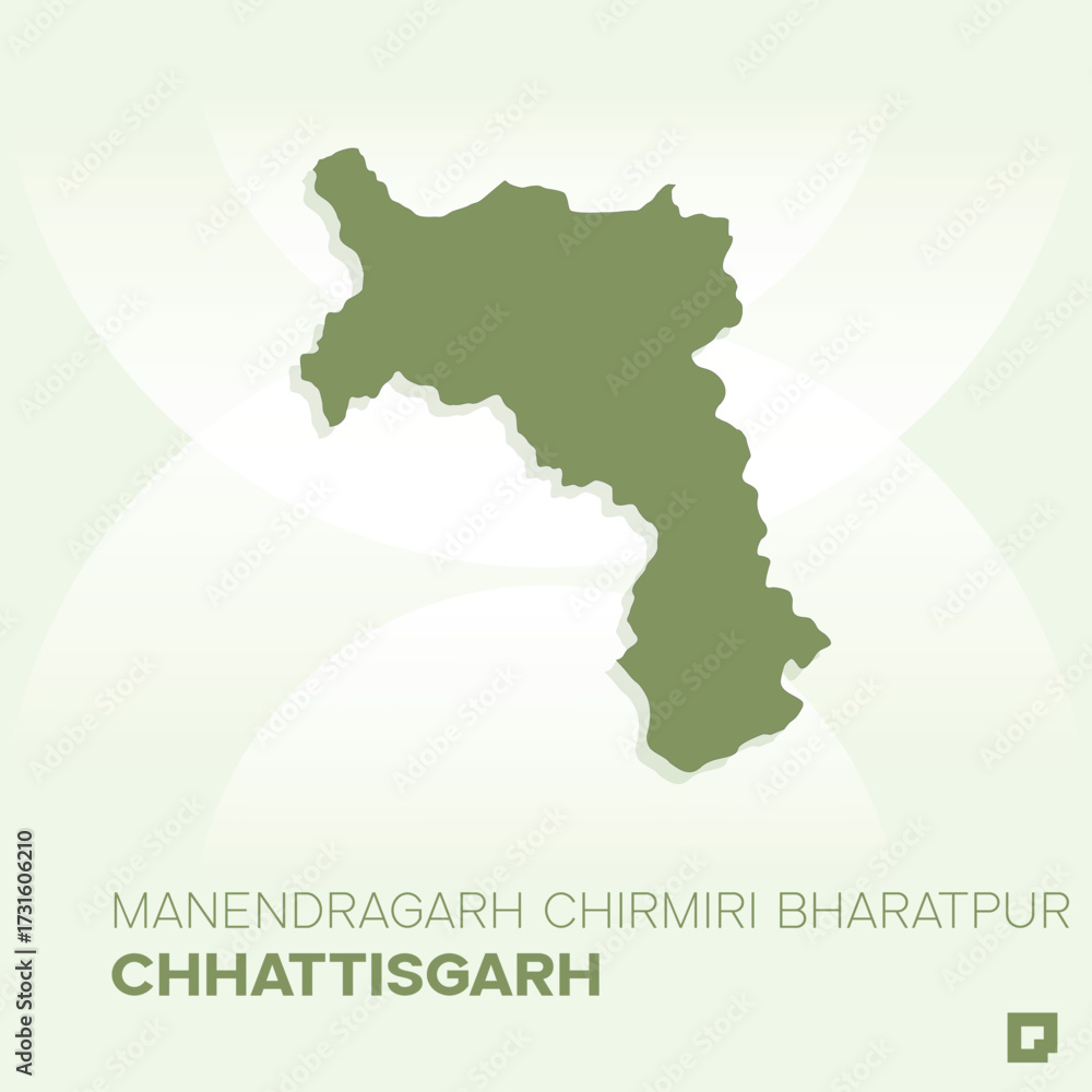 Manendragarh Chirmiri Bharatpur District Map, Chhattisgarh, India ...