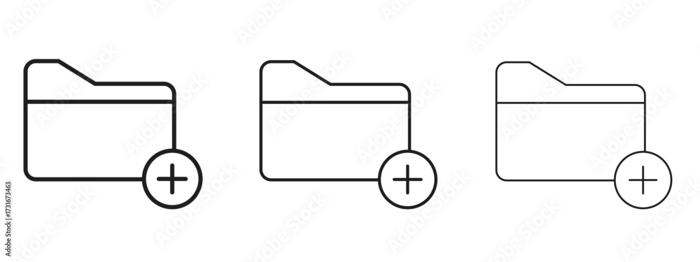 Create folder icon for web. simple element illustration with editable ...