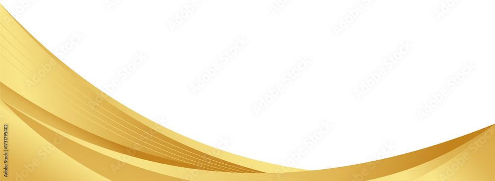 Gold Curved Border Certificate Design Element Stock Illustration ...