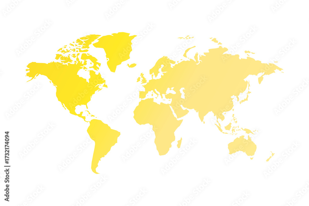 Tourist world map with all continents and islands. Concept of travel ...