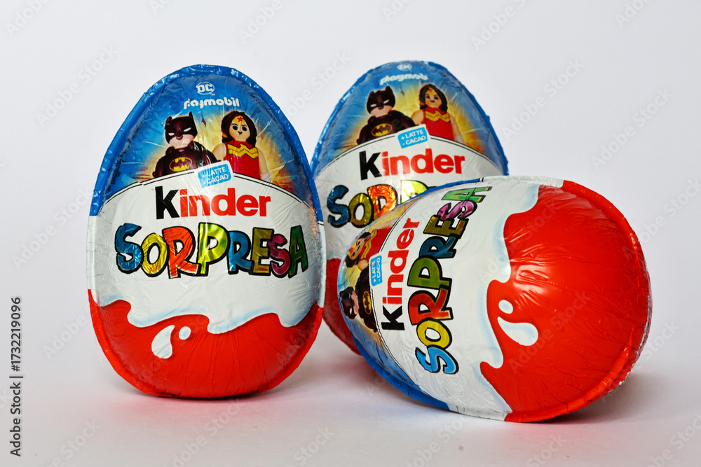 Italy – September 29, 2025: Kinder Surprise eggs by Ferrero, 2025 ...