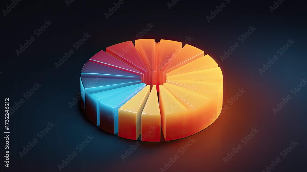 an innovative approach to presenting data through a pie chart. this ...