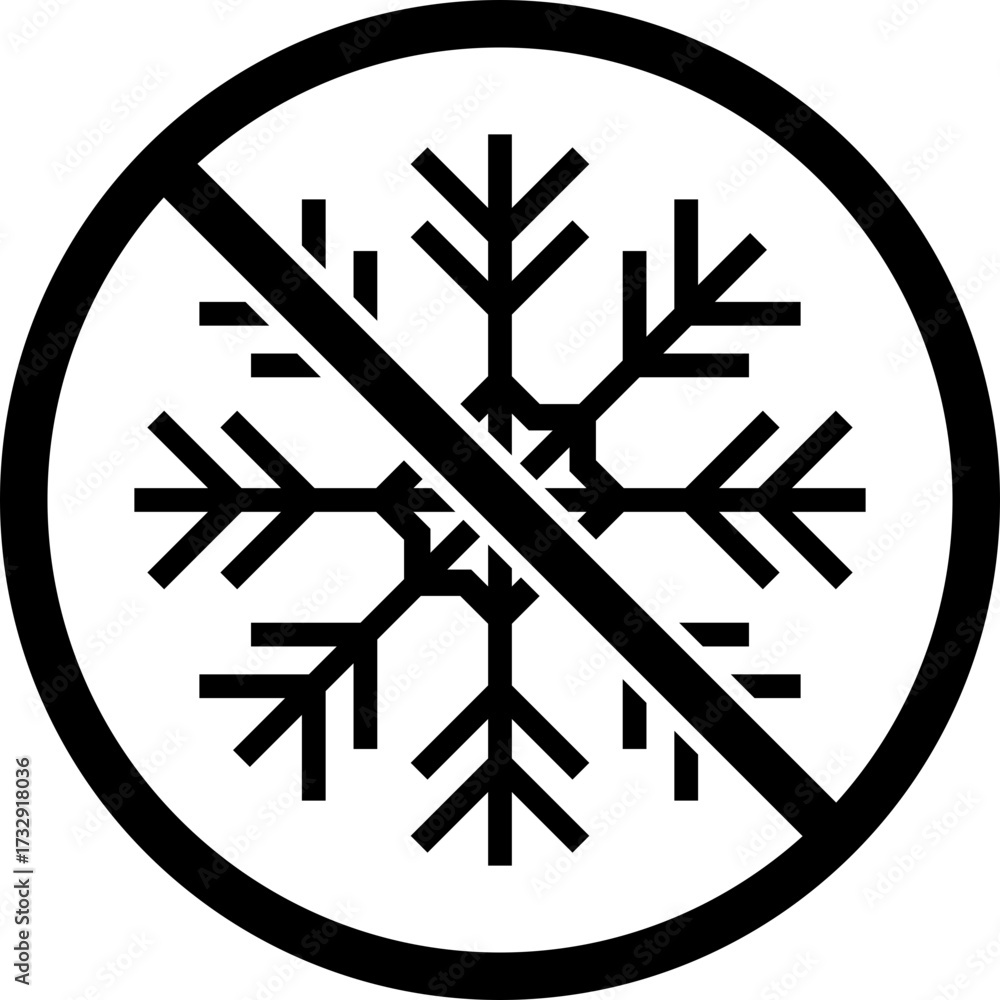Frost Free Icon Stock Vector | Adobe Stock