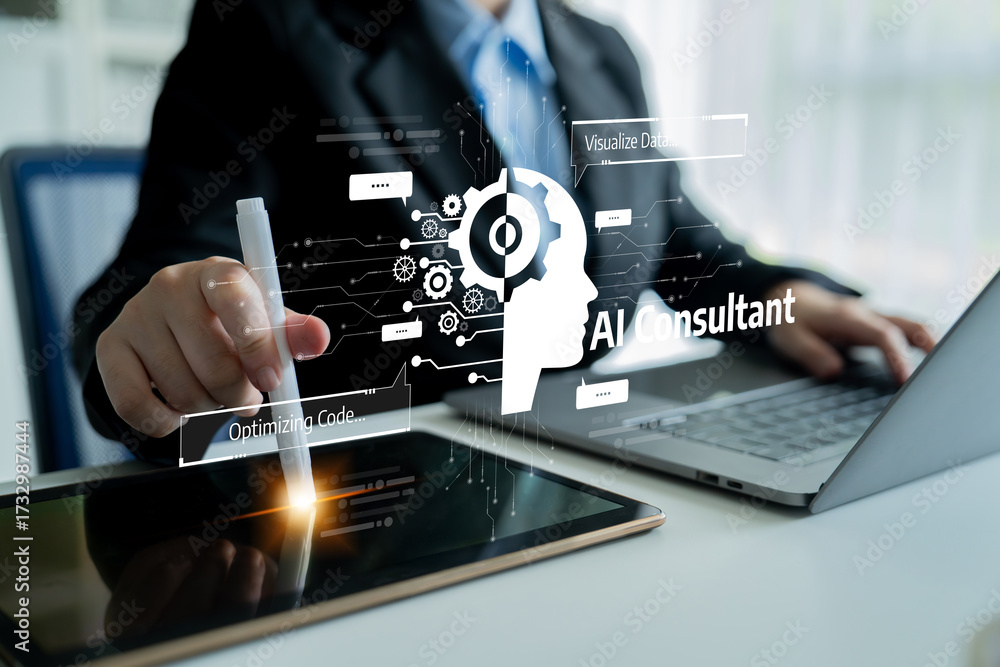 AI assistant with LLM, big data, machine learning, and generative AI powers prompt engineering ...