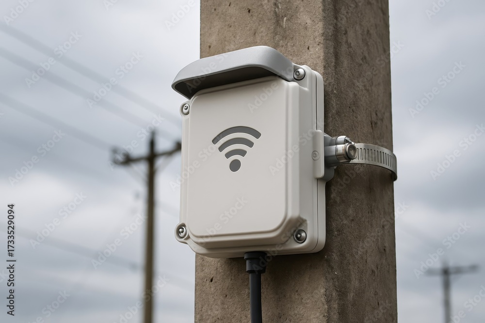 Foto de Stock This device offers outdoor wireless connectivity and ...