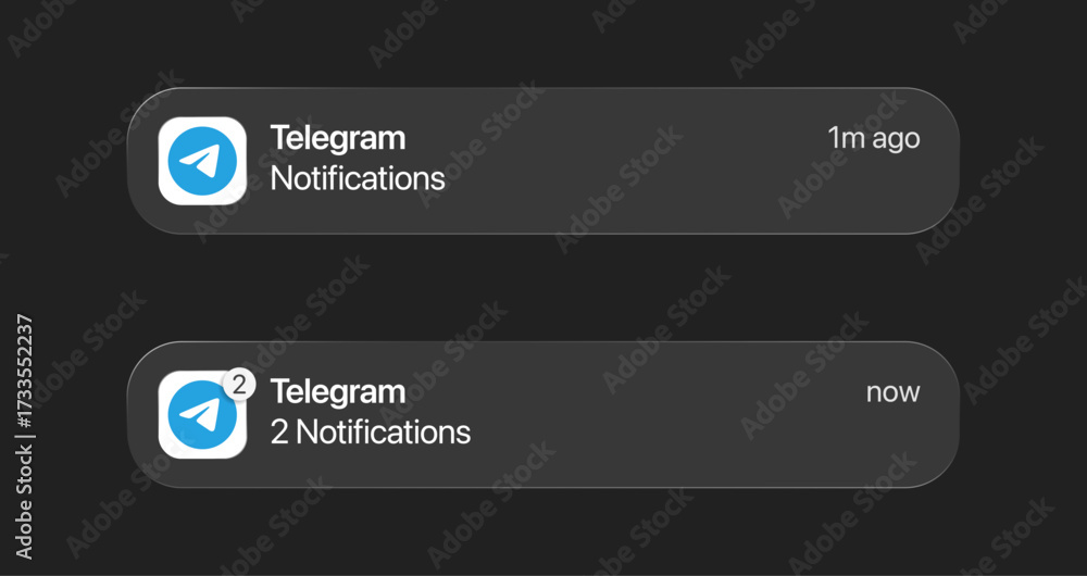 Vector de Stock Telegram iOS 26 new update with liquid glass ...