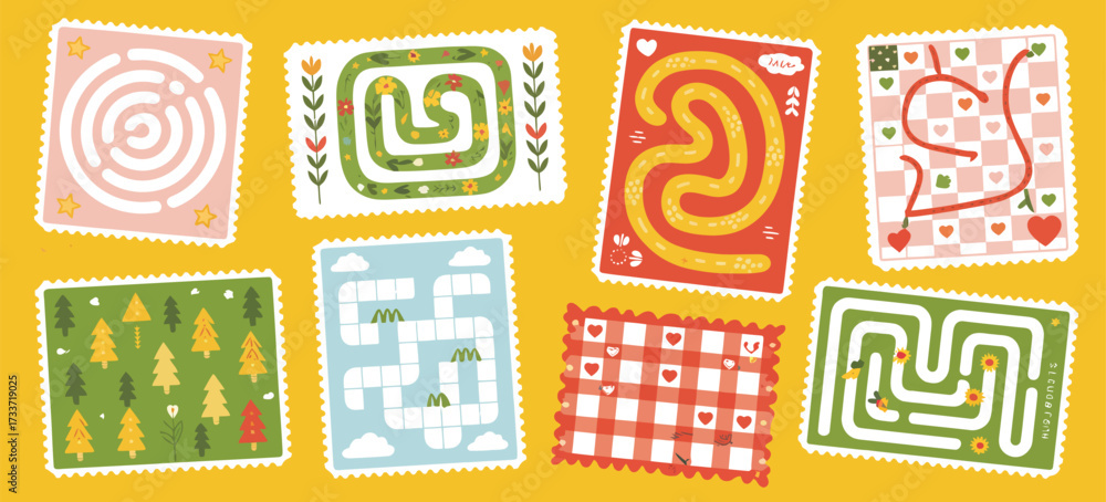 Step by Step Board Game Maze Race — Vector Puzzle with Path and Arrow ...