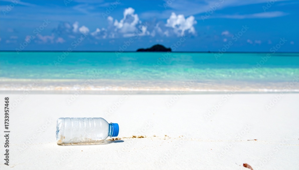 Plastic Bottle Pollution on a Tropical Beach Environmental Damage and ...