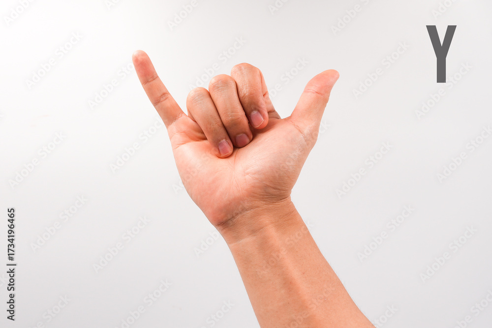 American Sign Language (ASL) alphabet and numbers chart using human ...