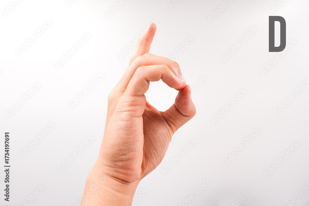 American Sign Language (ASL) alphabet and numbers chart using human ...