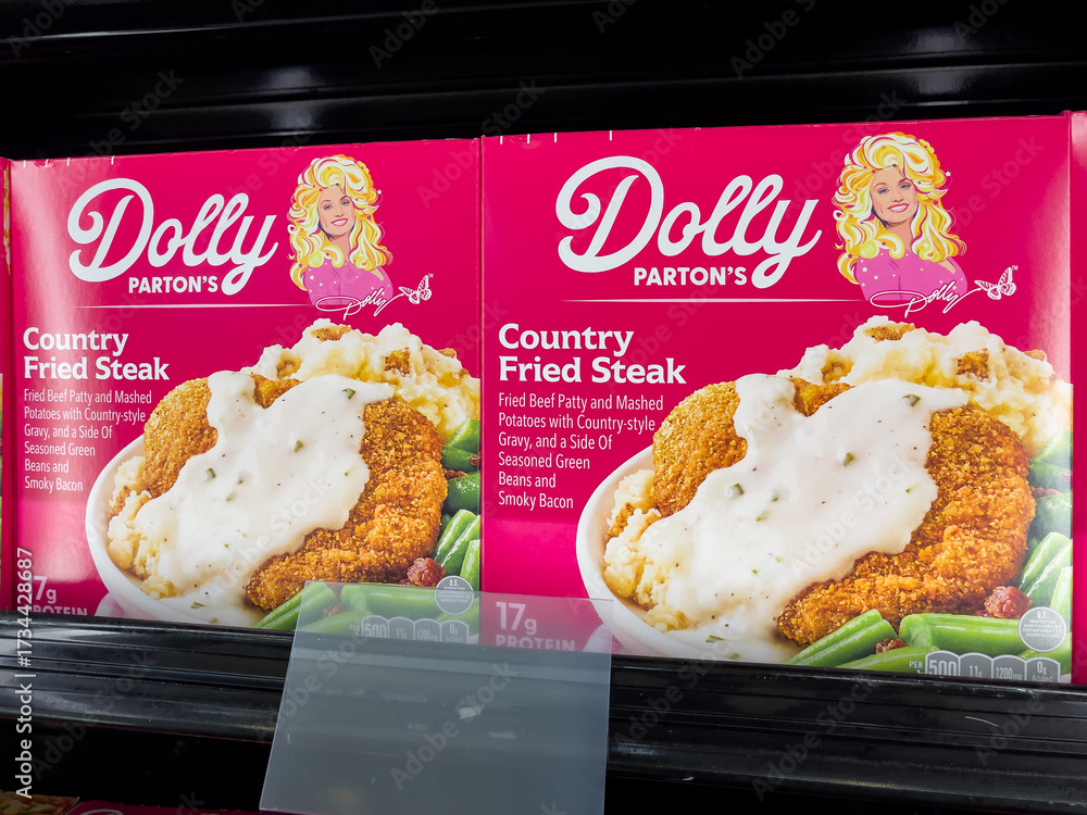 ATLANTA, GEORGIA - SEPTEMBER 30, 2025 : Dolly Parton's chicken fried ...