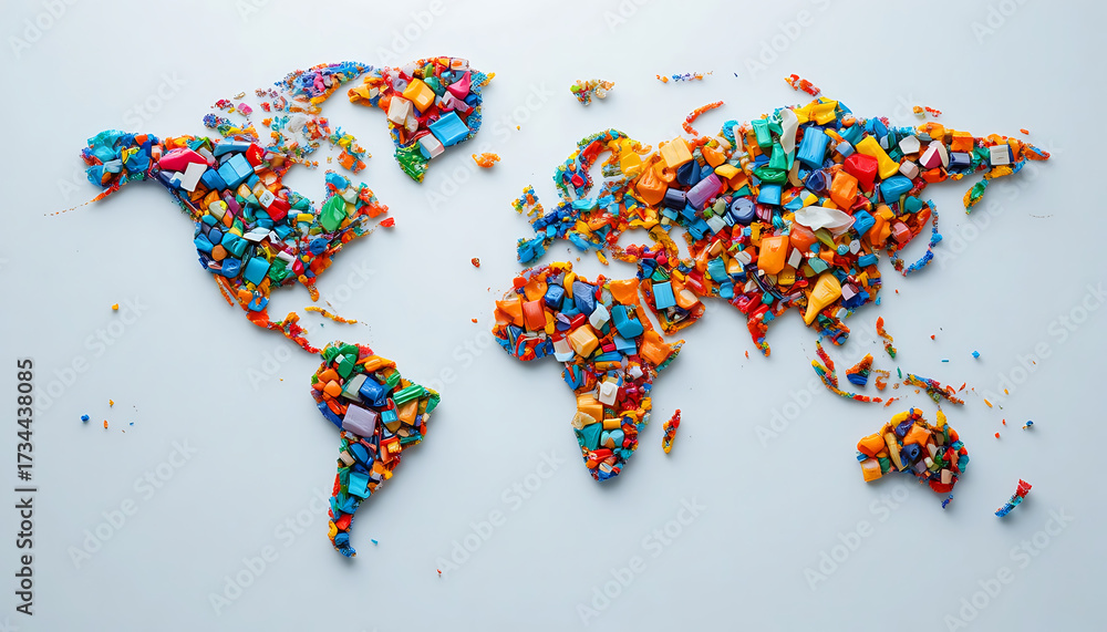 Global environmental issue of microplastic pollution depicted by ...