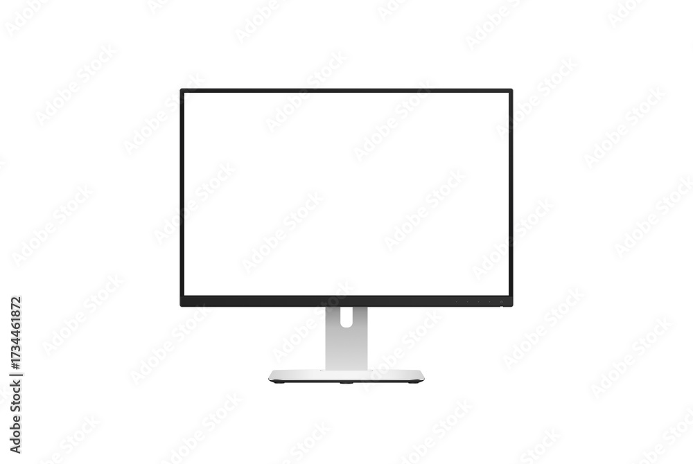 Realistic Desktop Monitor Mockup – Modern Computer Screen Template for ...