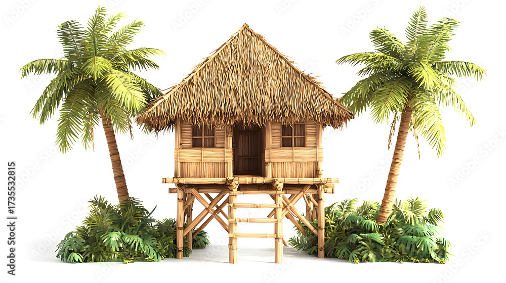 Authentic Philippine Bahay Kubo crafted from bamboo and timber ...