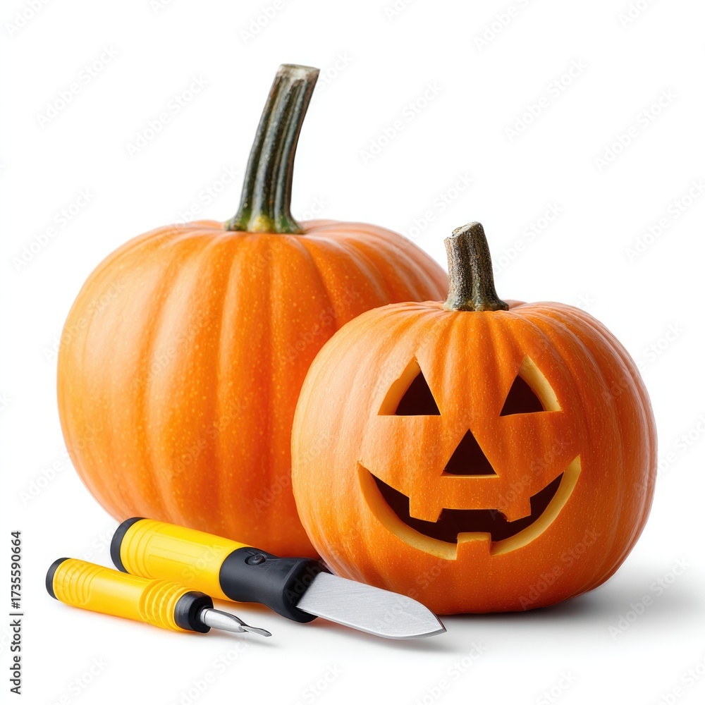 Diy pumpkin carving starter kit featuring child safe tools for creative ...
