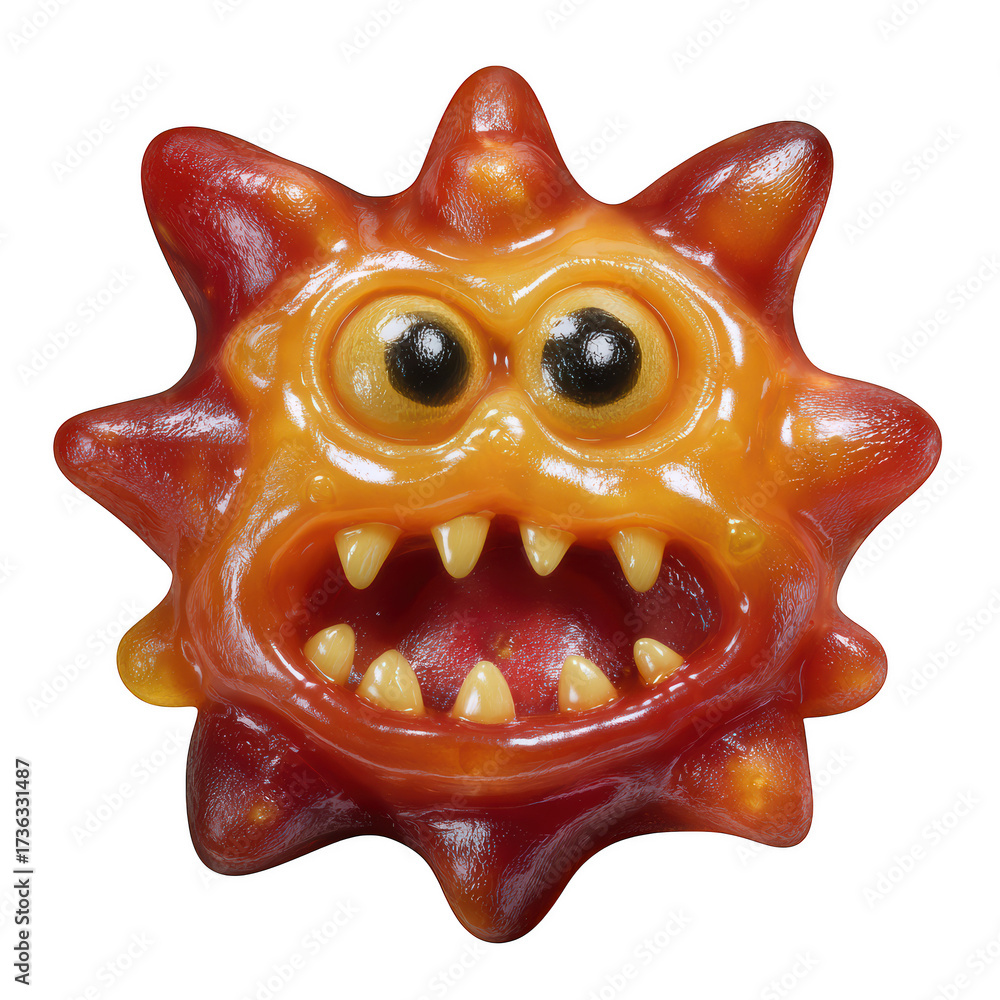 Weird monster shaped gummy candy for halloween, creepy and funny sweet ...