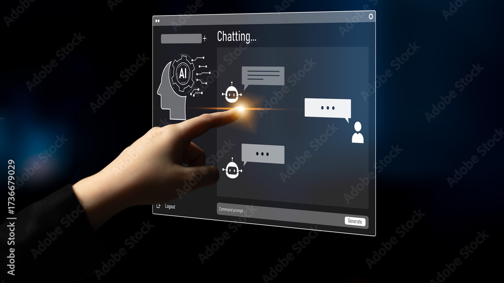 AI image generator interface enables image, AI, and generator process ...