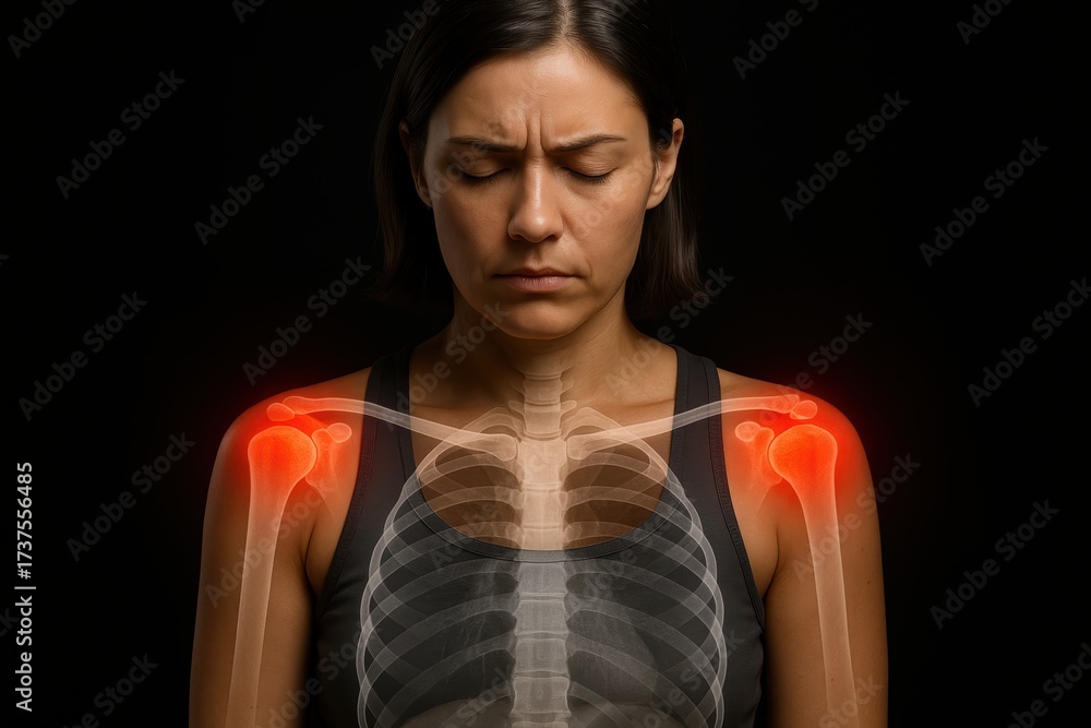 Shoulder Pain: This photograph illustrates the anatomical structure and ...