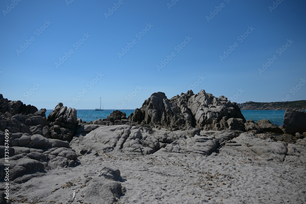 Rena Majori beach (italian: Spiaggia Rena Majori), Sardinia, Italy ...
