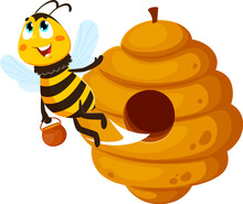 Honeybee Character Smiling Free Stock Photo - Public Domain Pictures