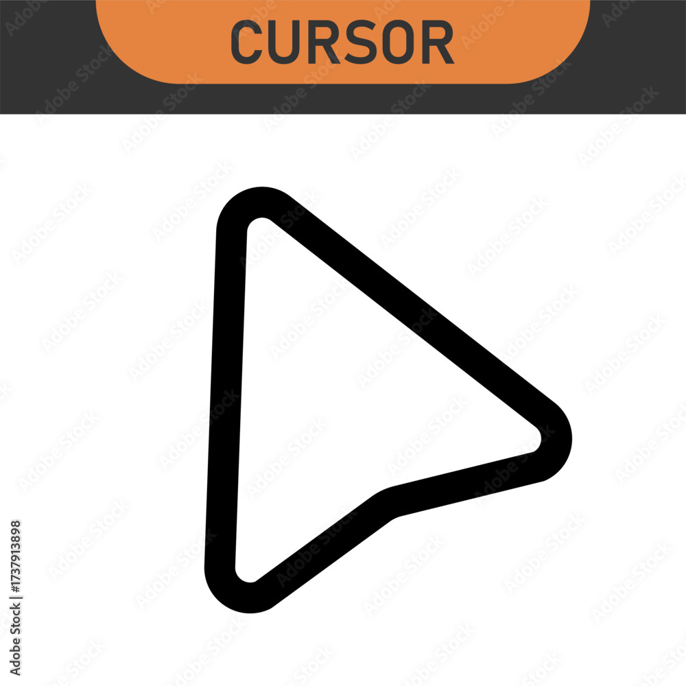 Vector de Stock Computer mouse click cursor isolated on transparent ...