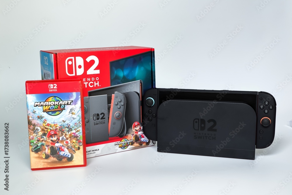 Bangkok, Thailand - September 21, 2025 : Nintendo Switch 2 Console with ...
