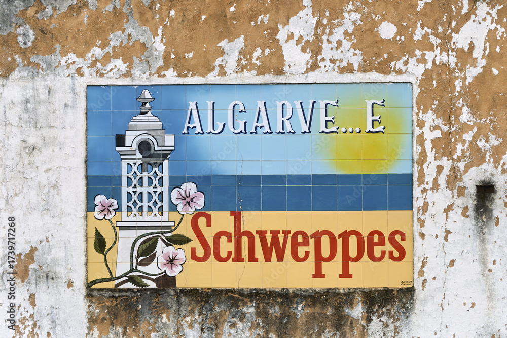 Portimao, Portugal - may 13, 2025 : sign and logo of advertising ...