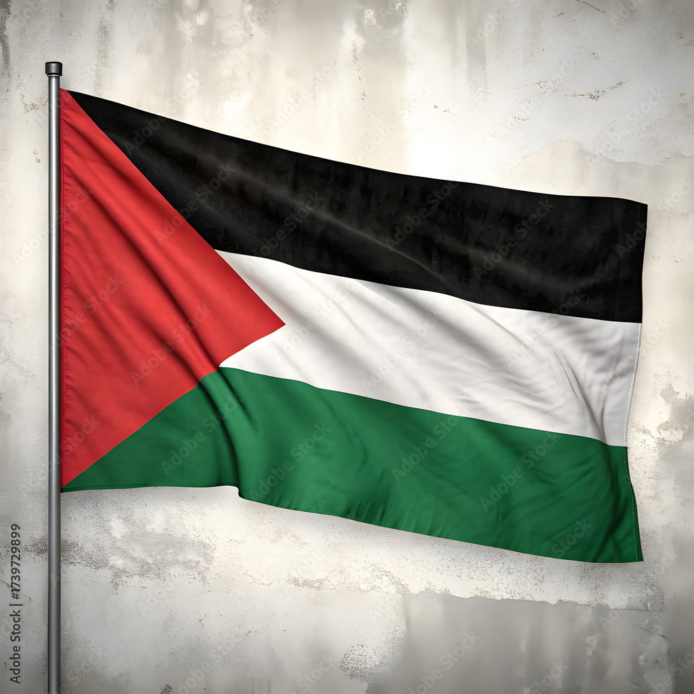 Palestinian Flag Waving Proudly: A symbol of identity, history, and the ...